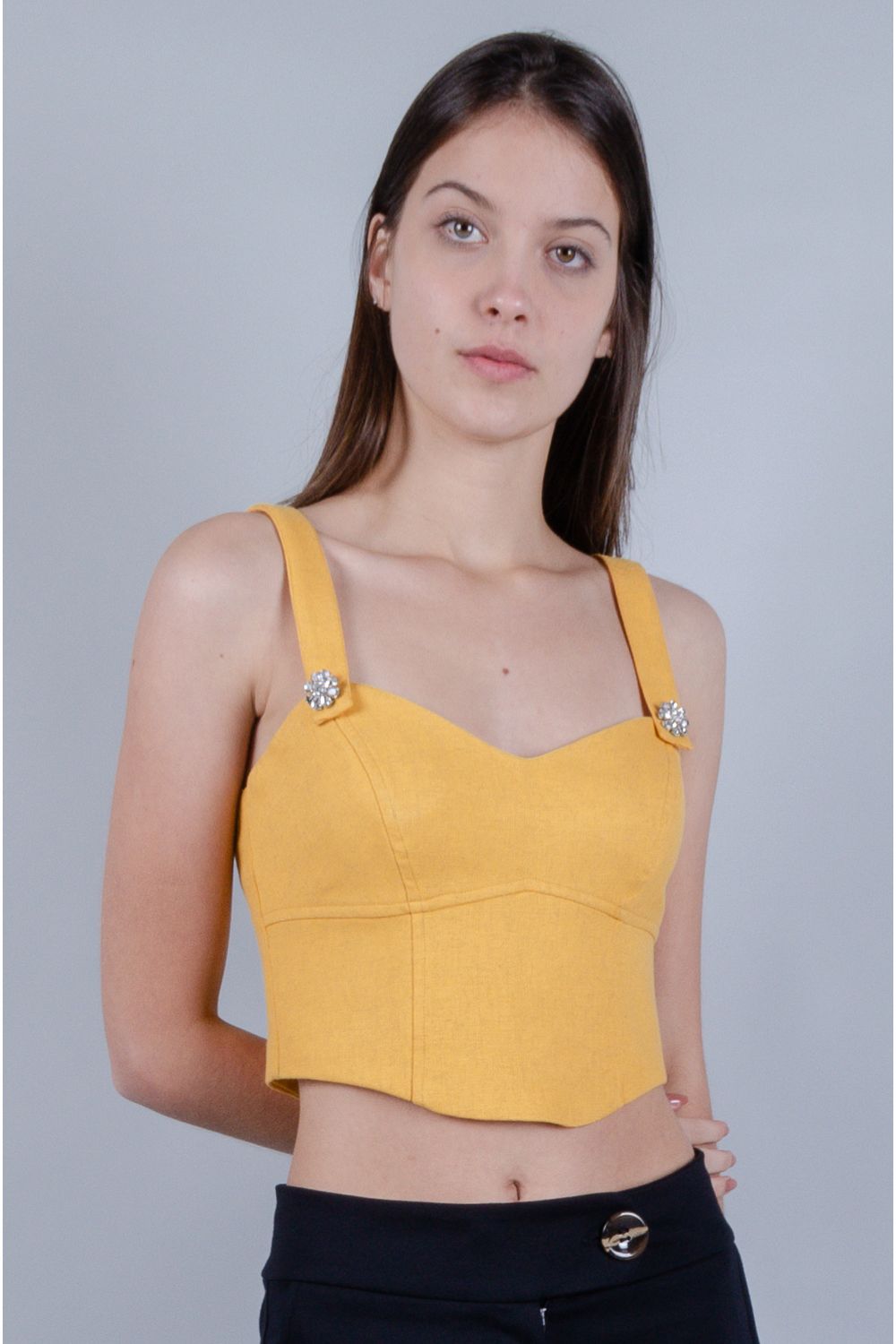 TOP RENDA MARINHO - carmim